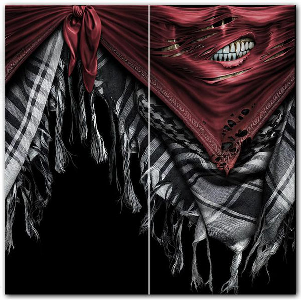 Spiral Direct | Torn Bandit Face Wrap - Scarlett Dawn